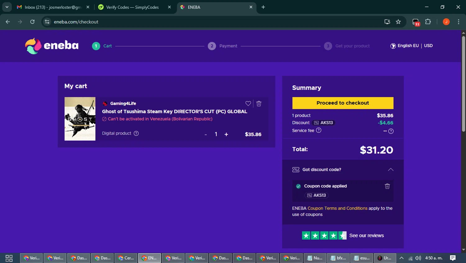 Eneba Promo Codes (4 Verified) - 10% Off Sitewide Oct 2025