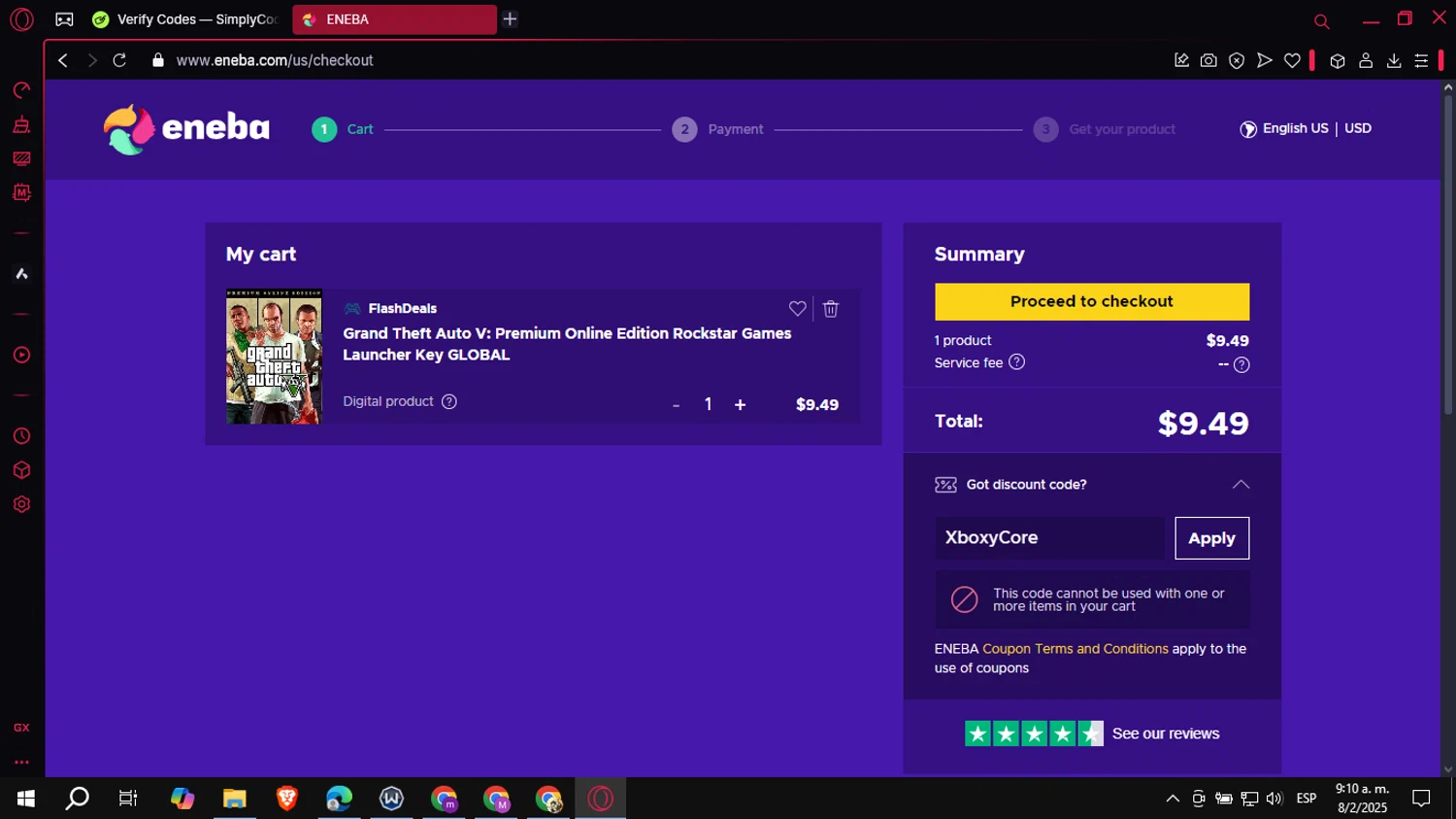 Eneba Discount Codes (3 Verified) - 10% Off w/Code Feb 2025