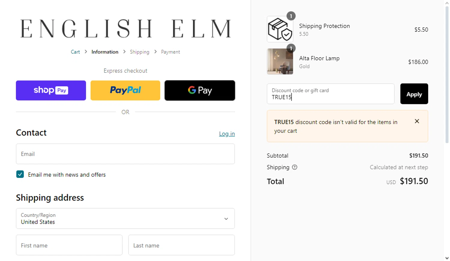 English Elm Coupon Codes - 15% Off | September 2024