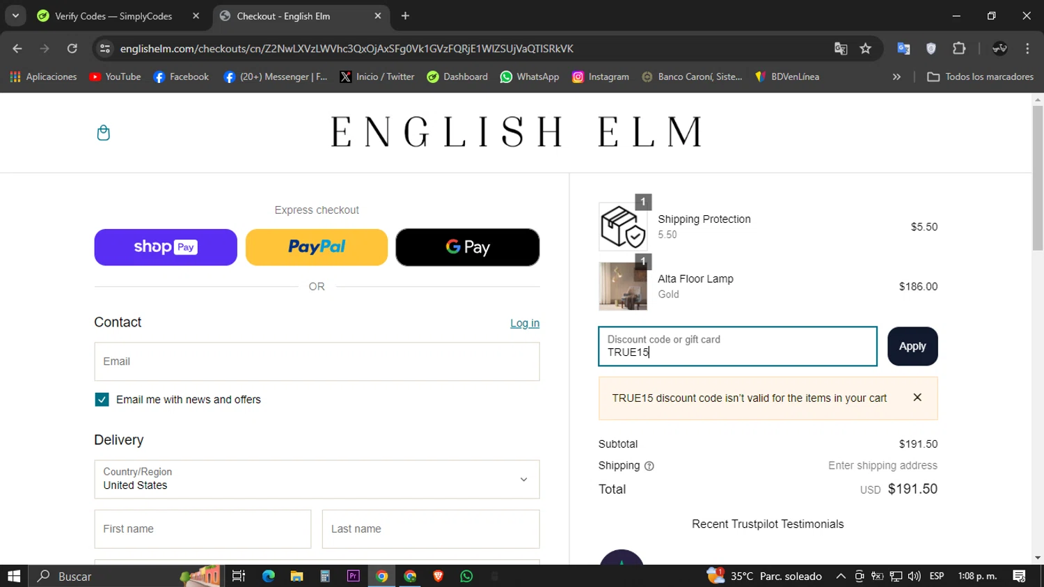 English Elm Coupon Codes - 15% Off | September 2024