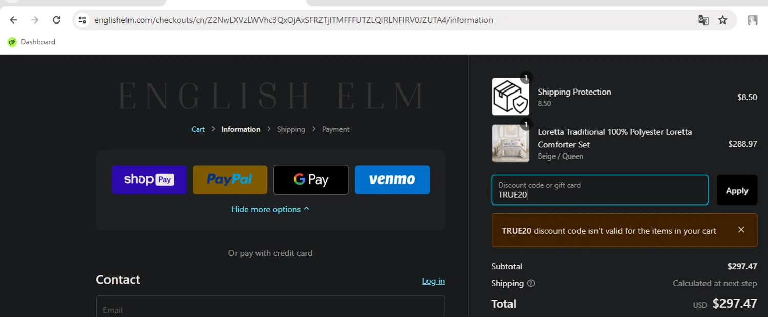 English Elm Coupon Codes - 15% Off | September 2024