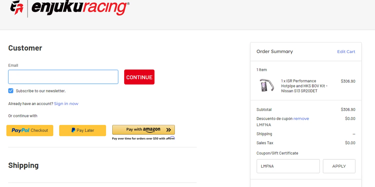 Enjuku Racing Coupons - 20% Off | September 2024