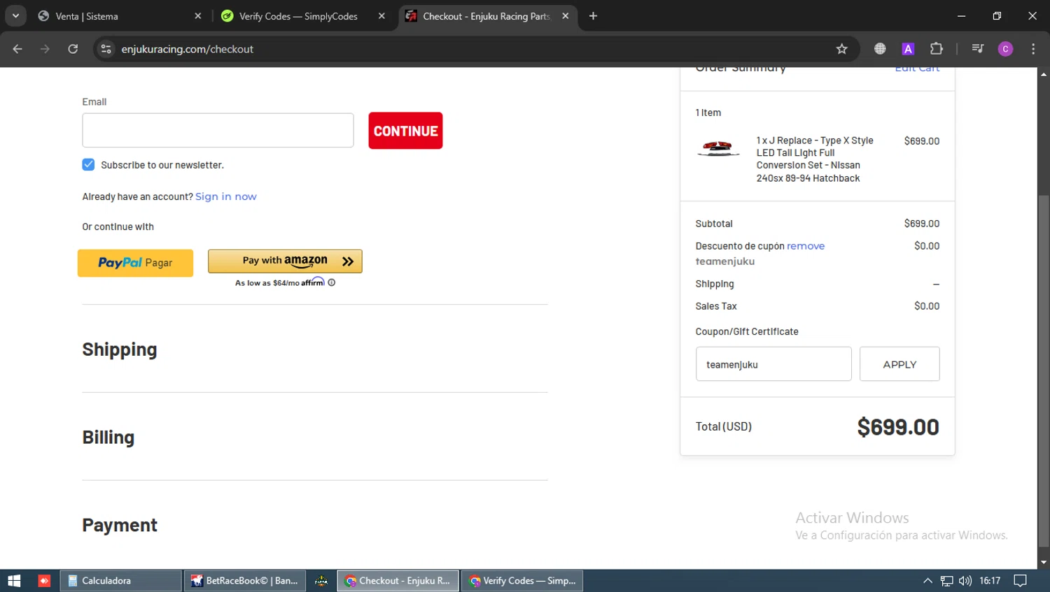 Enjuku Racing Coupons - $200 Off | January 2025