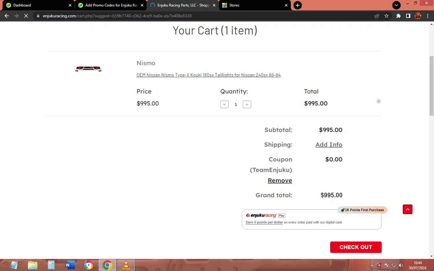 Enjuku Racing Coupons - Discount Coupon Codes in August 2024 | SimplyCodes