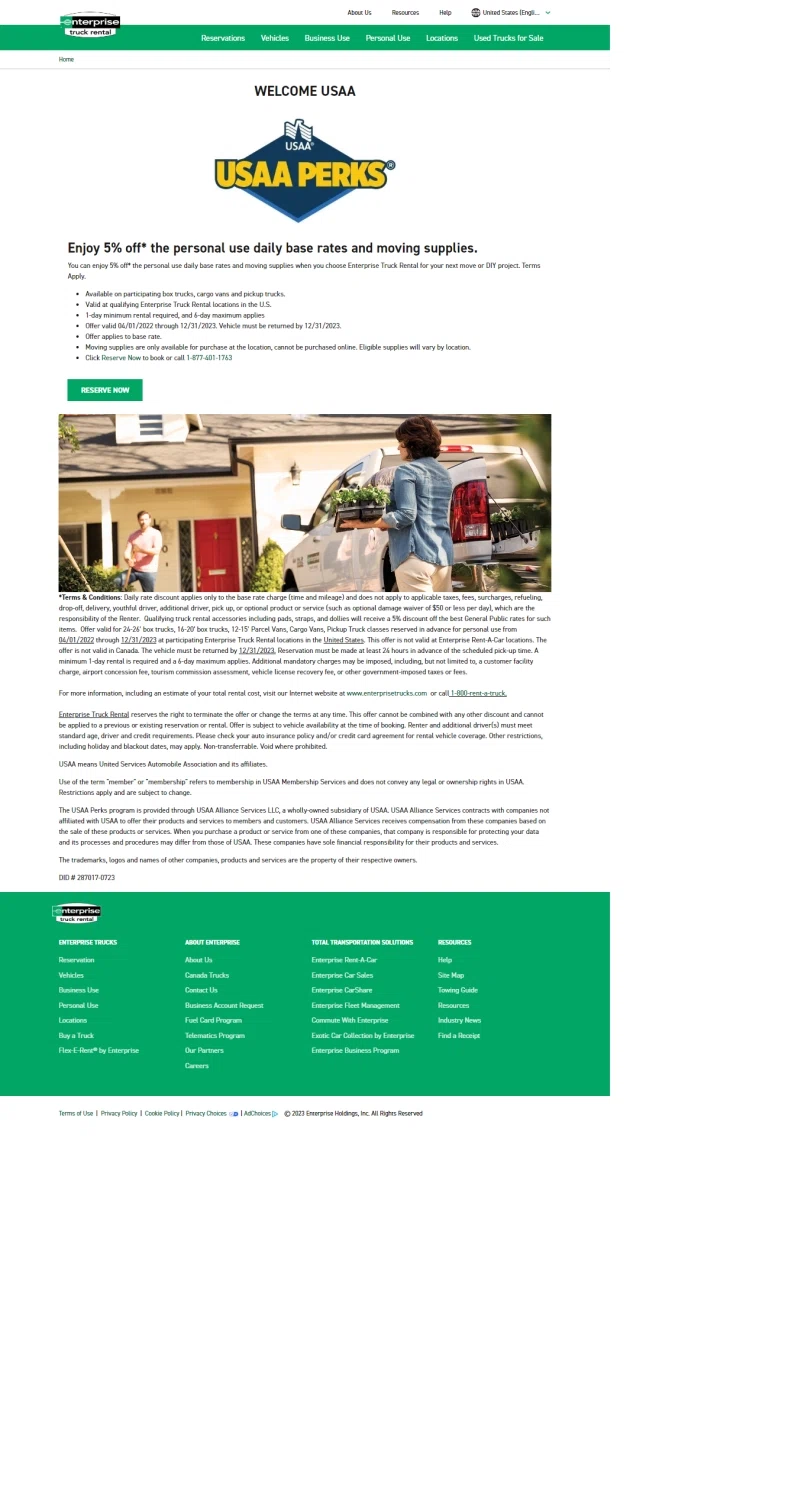 Enterprise Truck Rental Promo Codes - 10% Off | January 2025