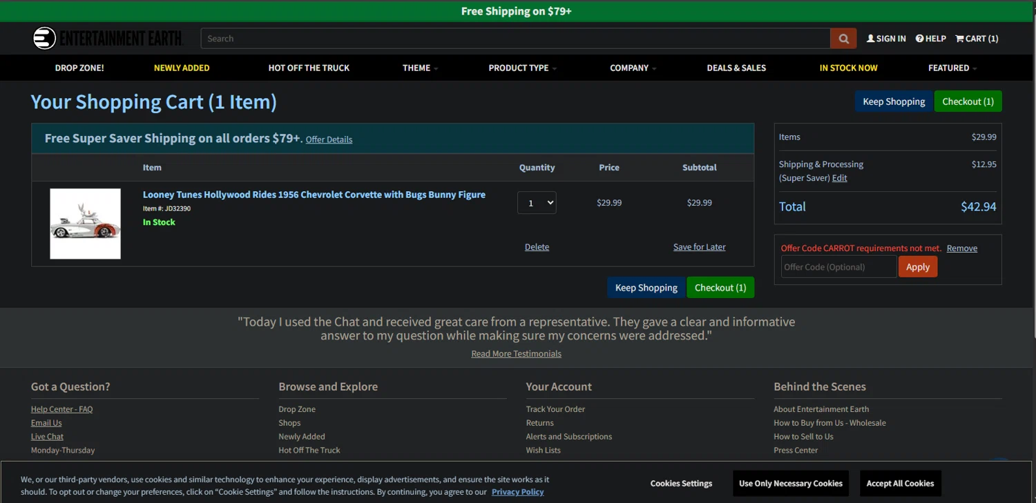 Entertainment Earth Promo Codes - 10% Off Oct 2025