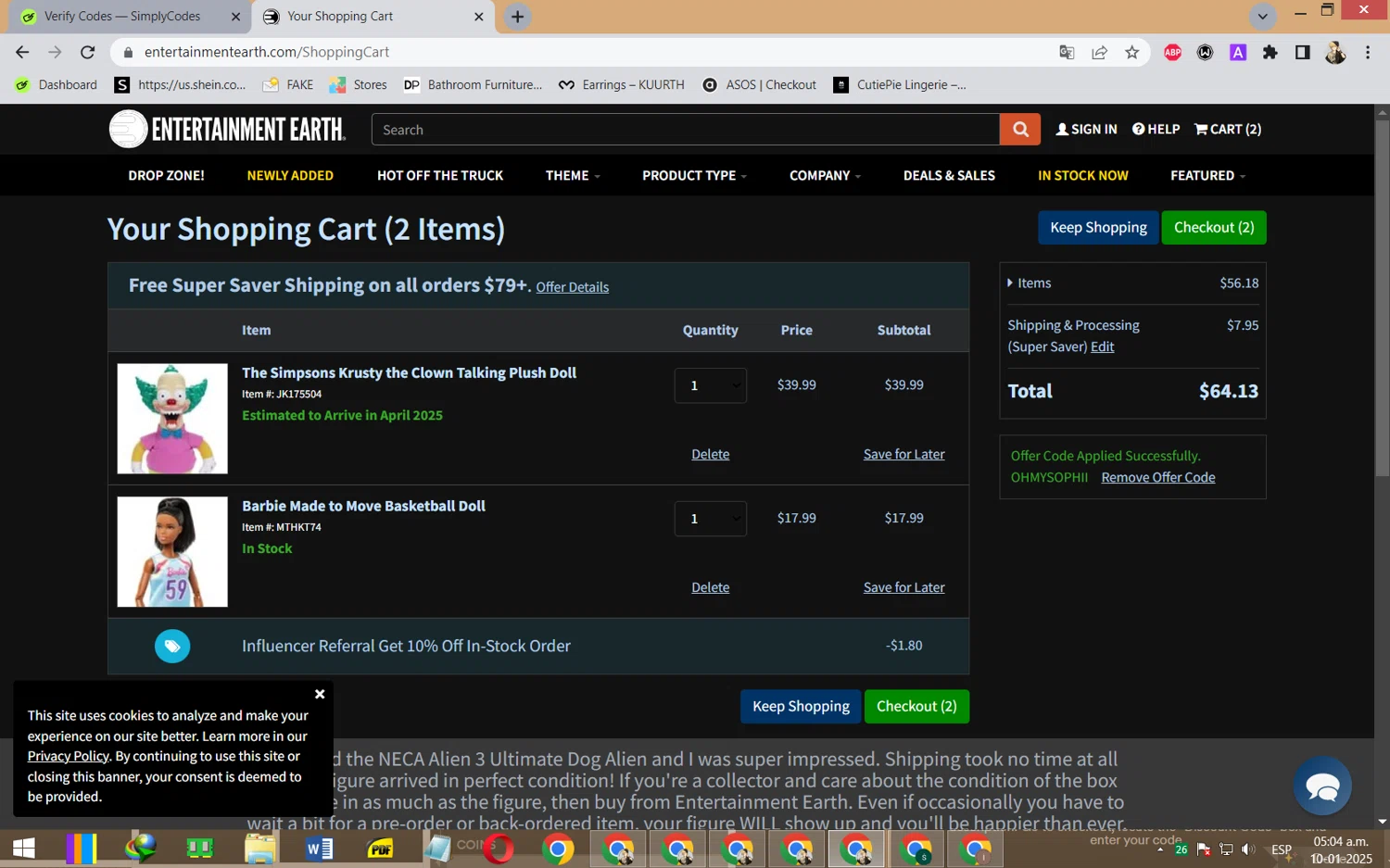 Entertainment Earth Promo Codes - 10% Off Jun 2025