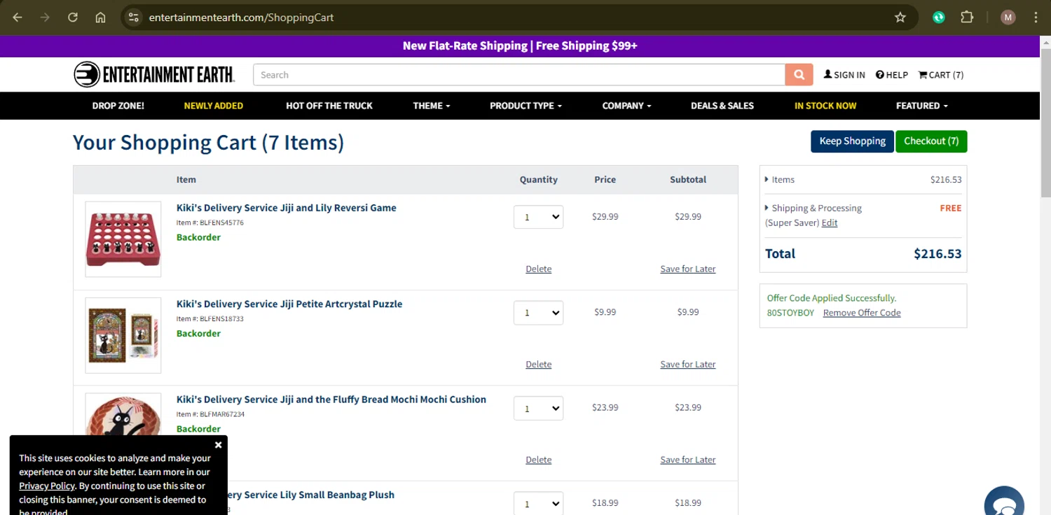 Entertainment Earth Coupons - 10% Off | October 2024