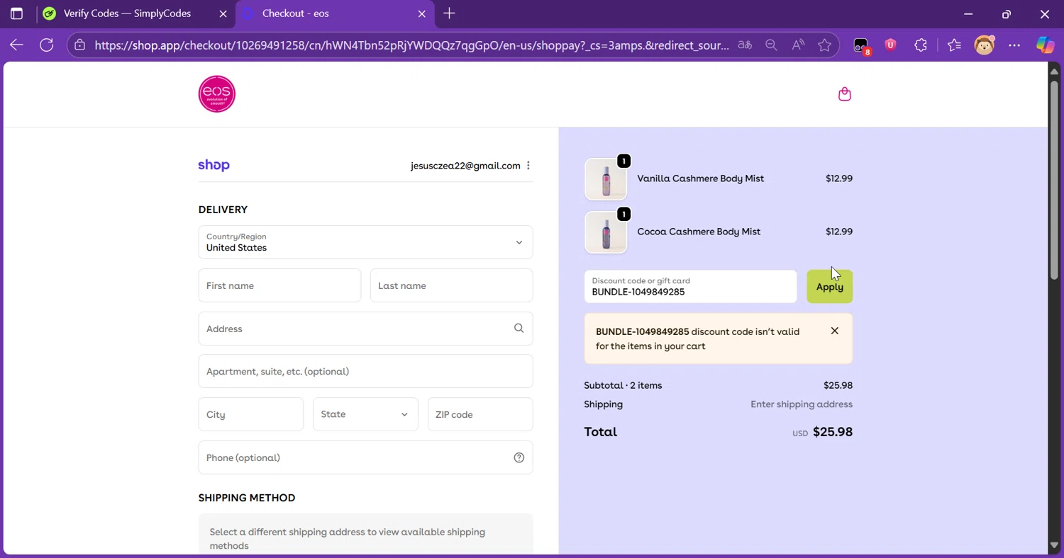 EOS Promo Codes - 15% Off Sitewide (3 Verified) Nov 2025