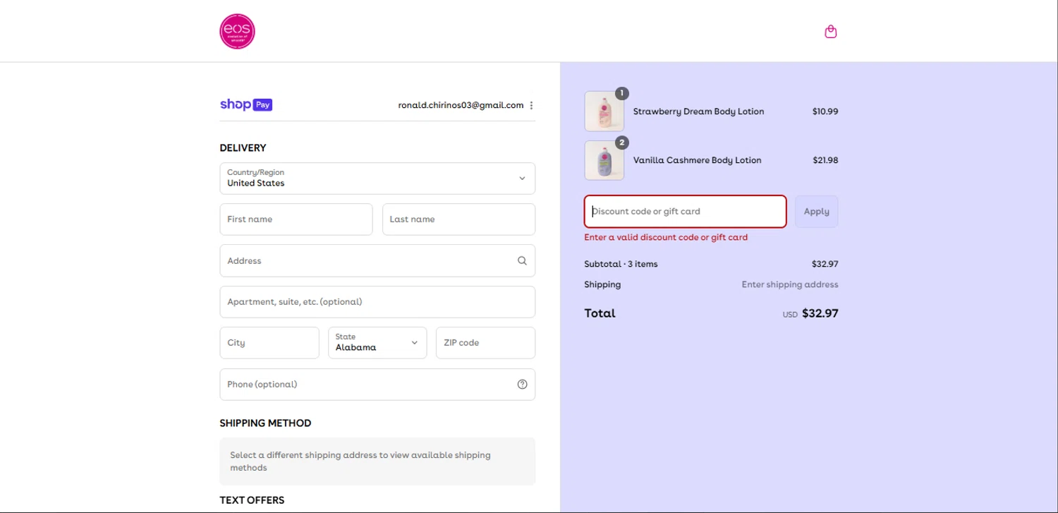 EOS Discount Codes - 15% Off (3 Verified) Sep 2025