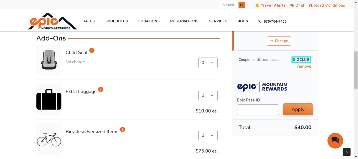Epic Mountain Express Coupons - 20% Off | September 2024