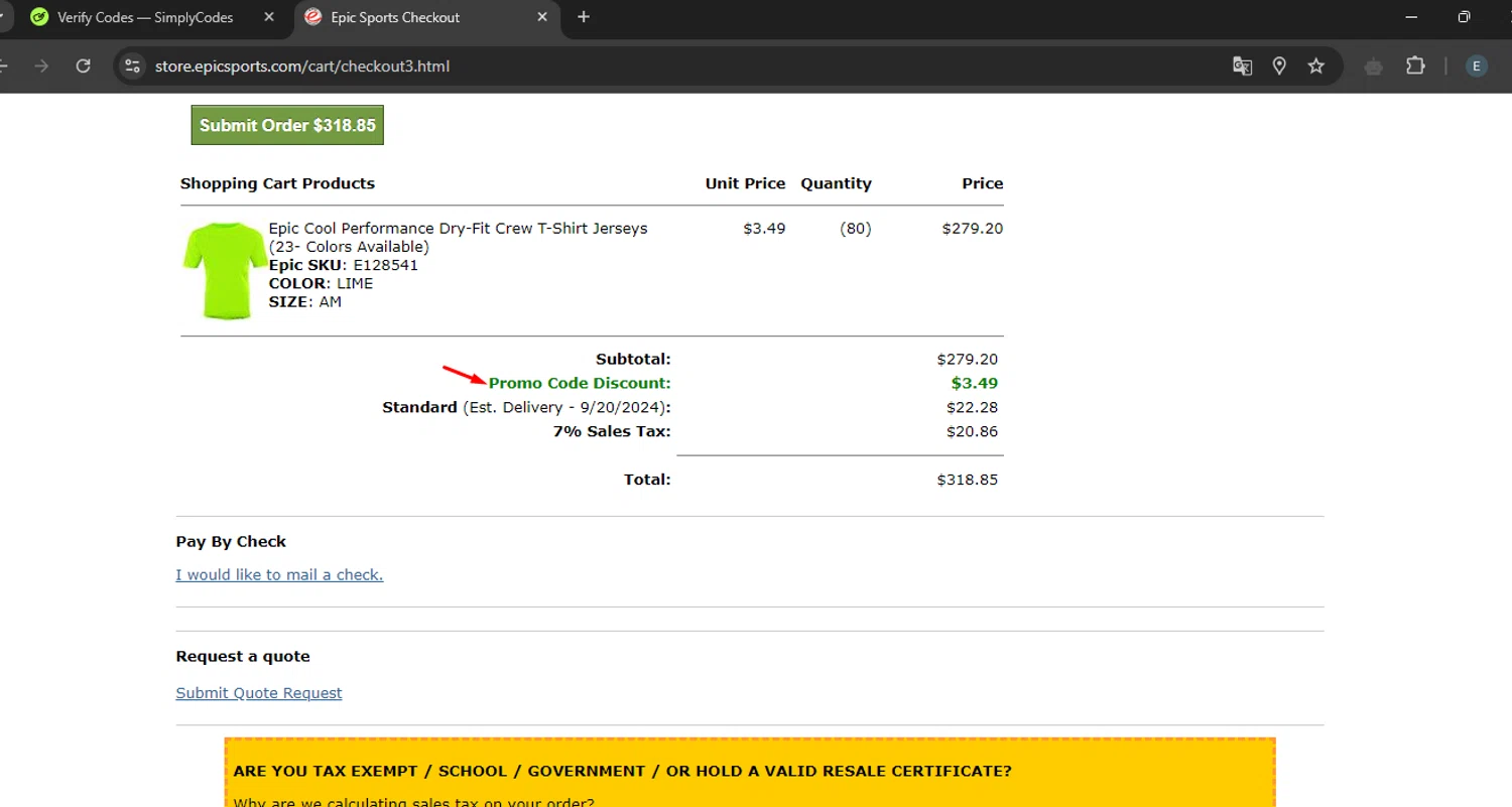 Epic Sports Promo Codes - $3 Off | October 2024