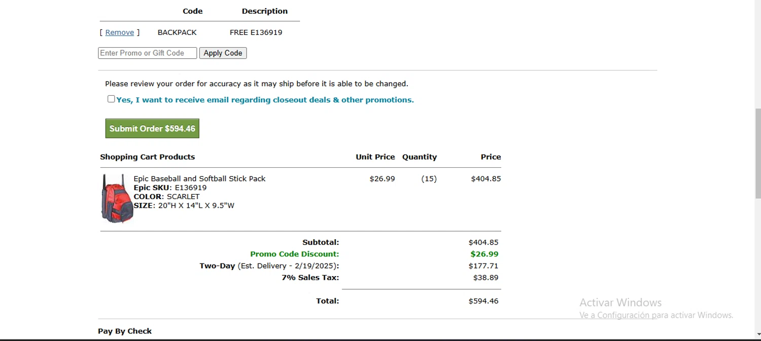 Epic Sports Promo Codes (6 Verified) - $10 Off Oct 2025