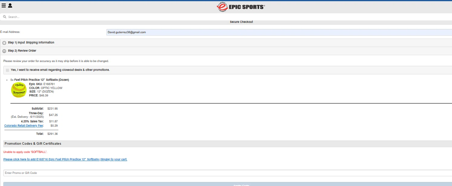 Epic Sports Promo Codes (7 Verified) - $10 Off Sep 2025