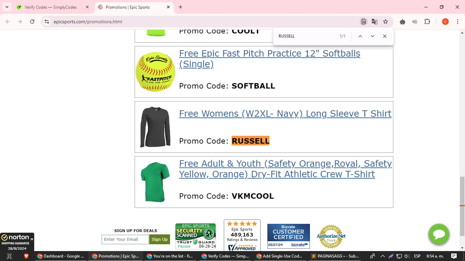 Epic Sports Promo Codes - $10 Off | October 2024