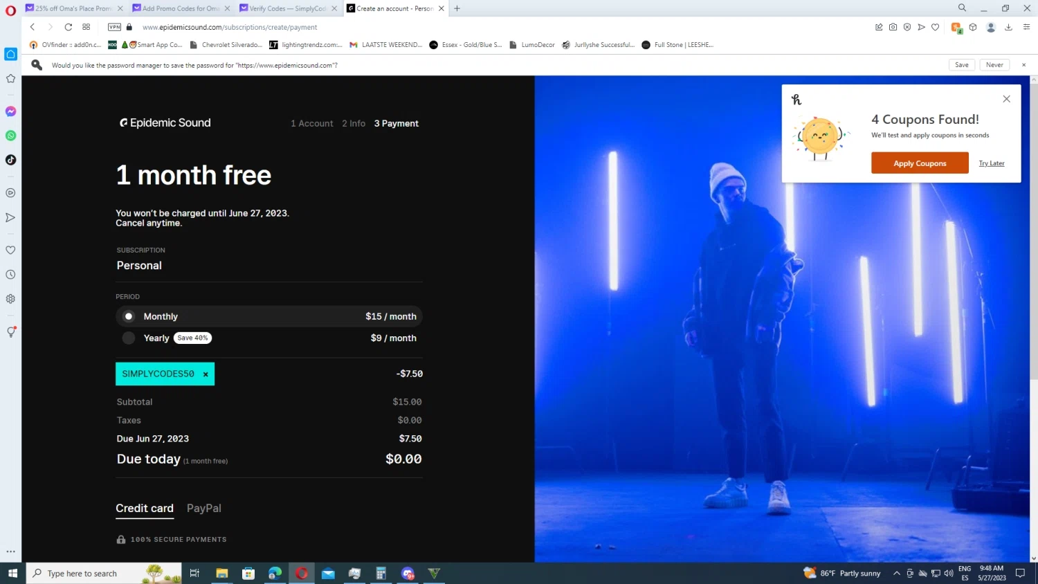 Epidemic Sound ES Promo Codes - 50% Off | January 2025