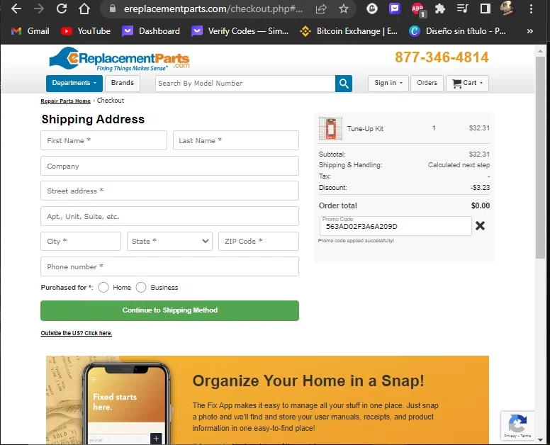 eReplacementParts.com Promo Codes - 10% Off | September 2024