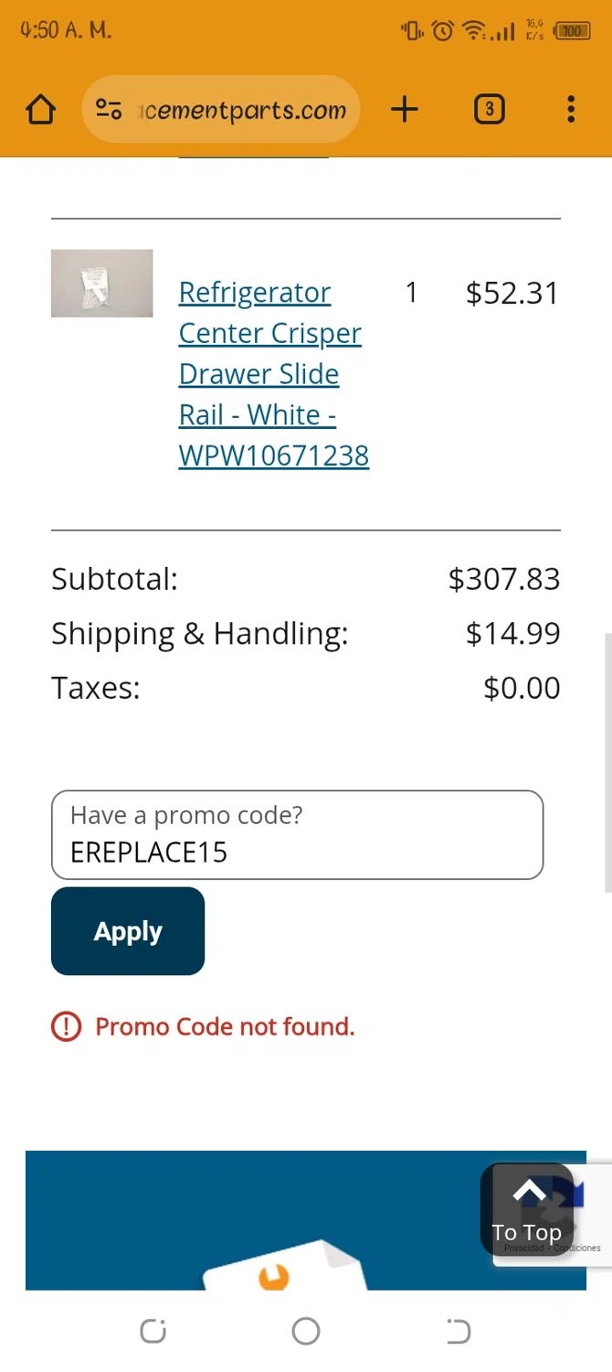 eReplacementParts.com Promo Codes - 10% Off Jan 2026