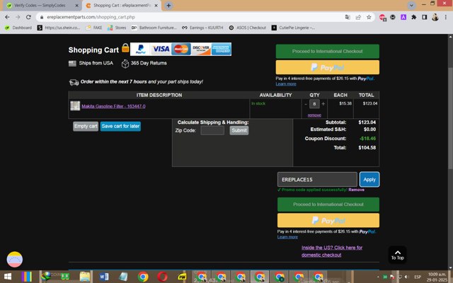 eReplacementParts.com Promo Code (1 Verified) - 15% Off May 2025