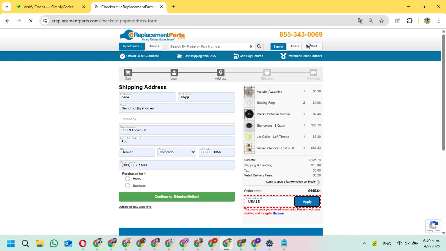 eReplacementParts.com Promo Codes - 15% Off Sep 2025