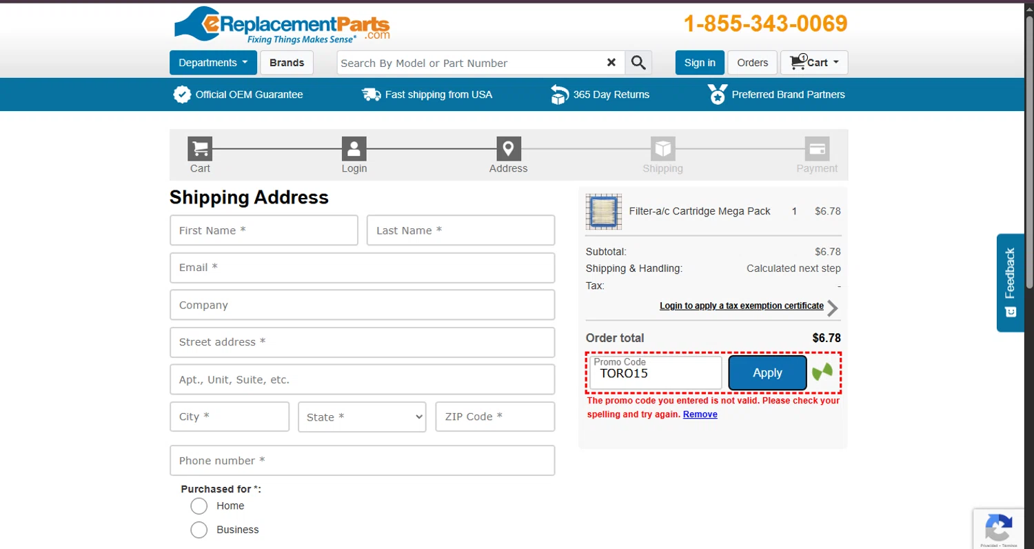 eReplacementParts.com Promo Codes - 15% Off Coupons Oct 2025