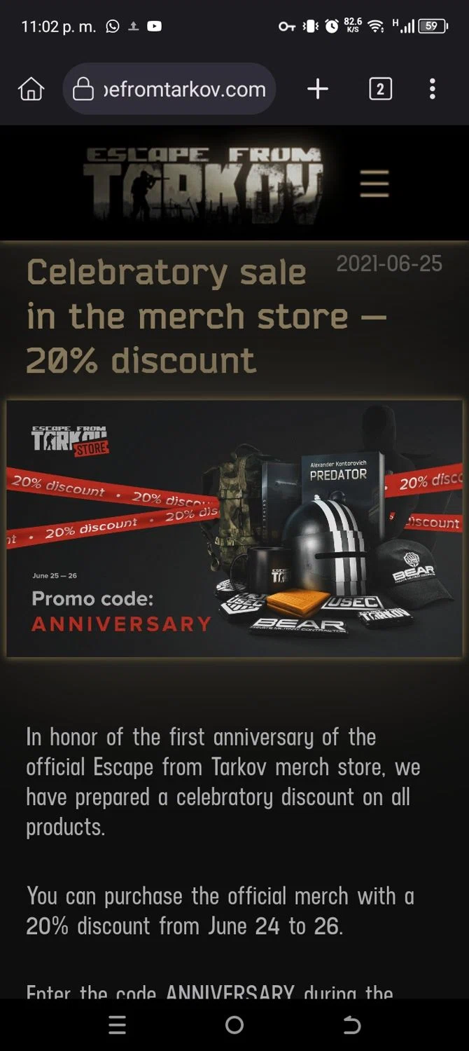 Escape from Tarkov Promo Code (2 Verified) - 25% Off Feb 2025