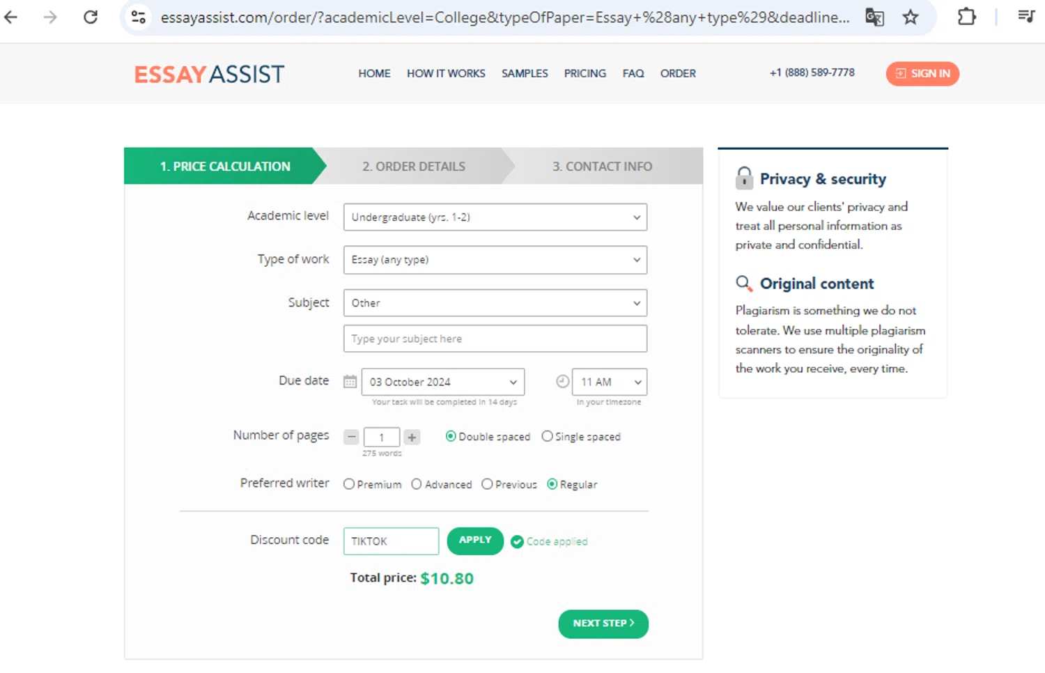 EssayPro.com Promo Codes - 20% Off | November 2024