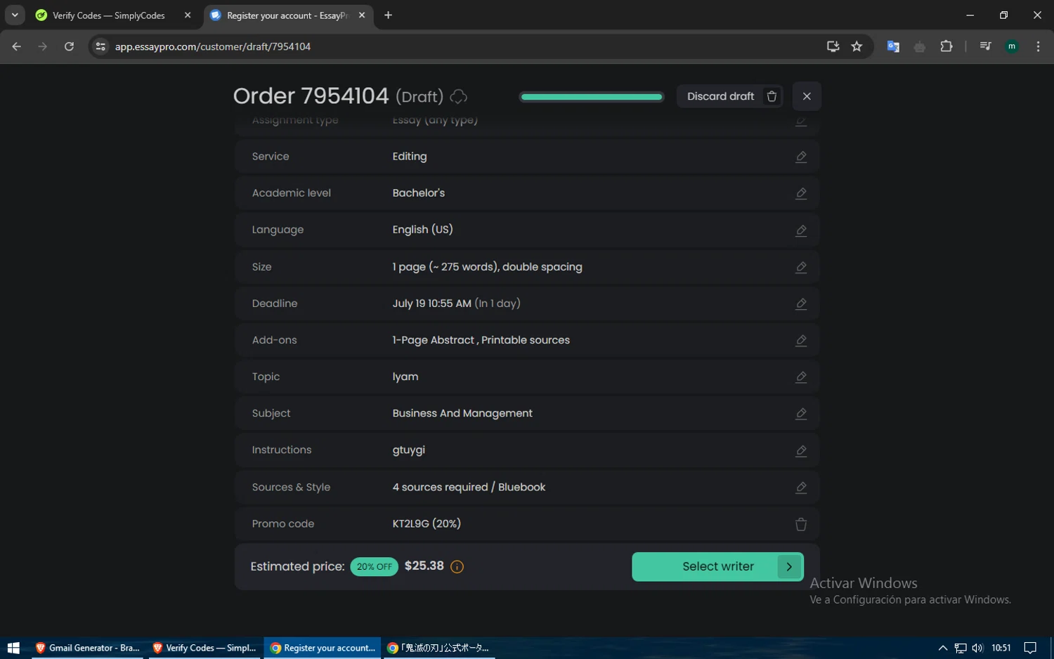 EssayPro.com Promo Codes - 10% Off | October 2024
