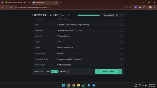 EssayPro.com Promo Codes (3 Verified) - 10% Off Mar 2025