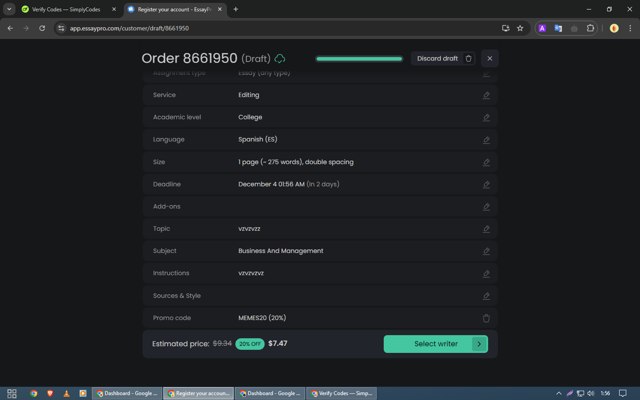 EssayPro.com Promo Codes (2 Verified) - 10% Off Feb 2025