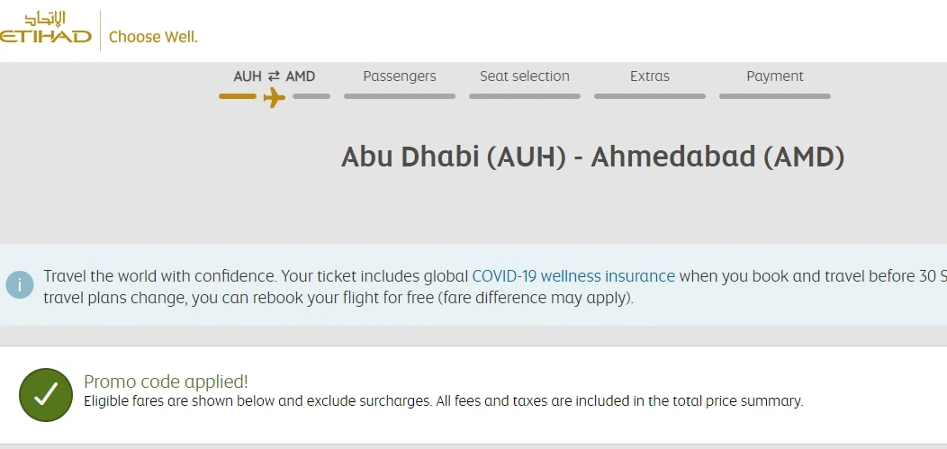 Etihad Airways Promo Codes - 20% Off | September 2024