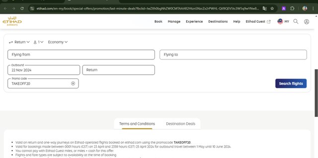 Etihad Airways Promo Codes - 5% Off Coupons Sep 2025