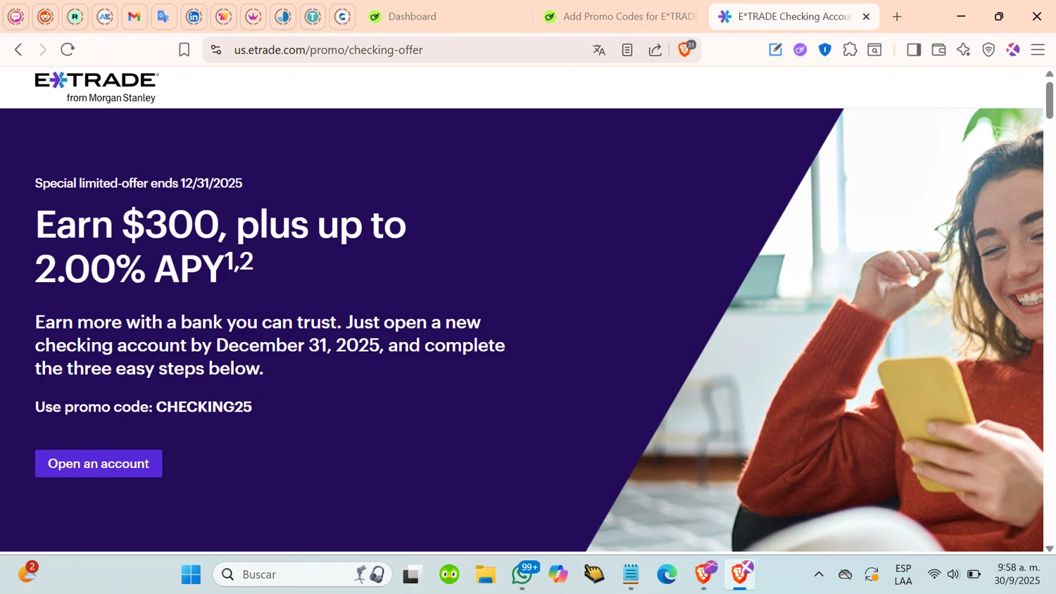 E*TRADE Promo Codes - $10,000 Off (2 Verified) Oct 2025