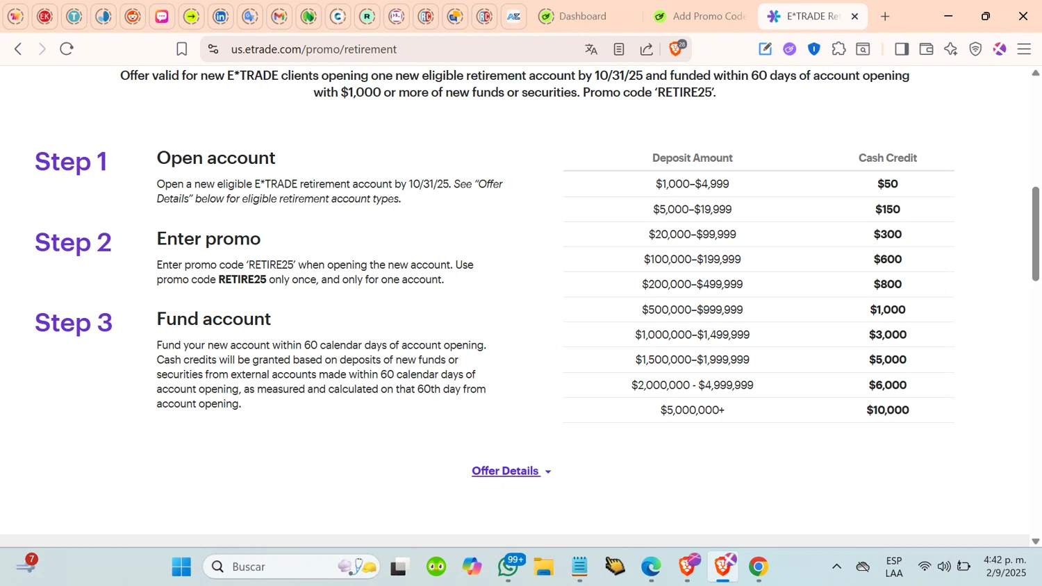 E*TRADE Promo Codes - $10,000 Off (2 Verified) Oct 2025