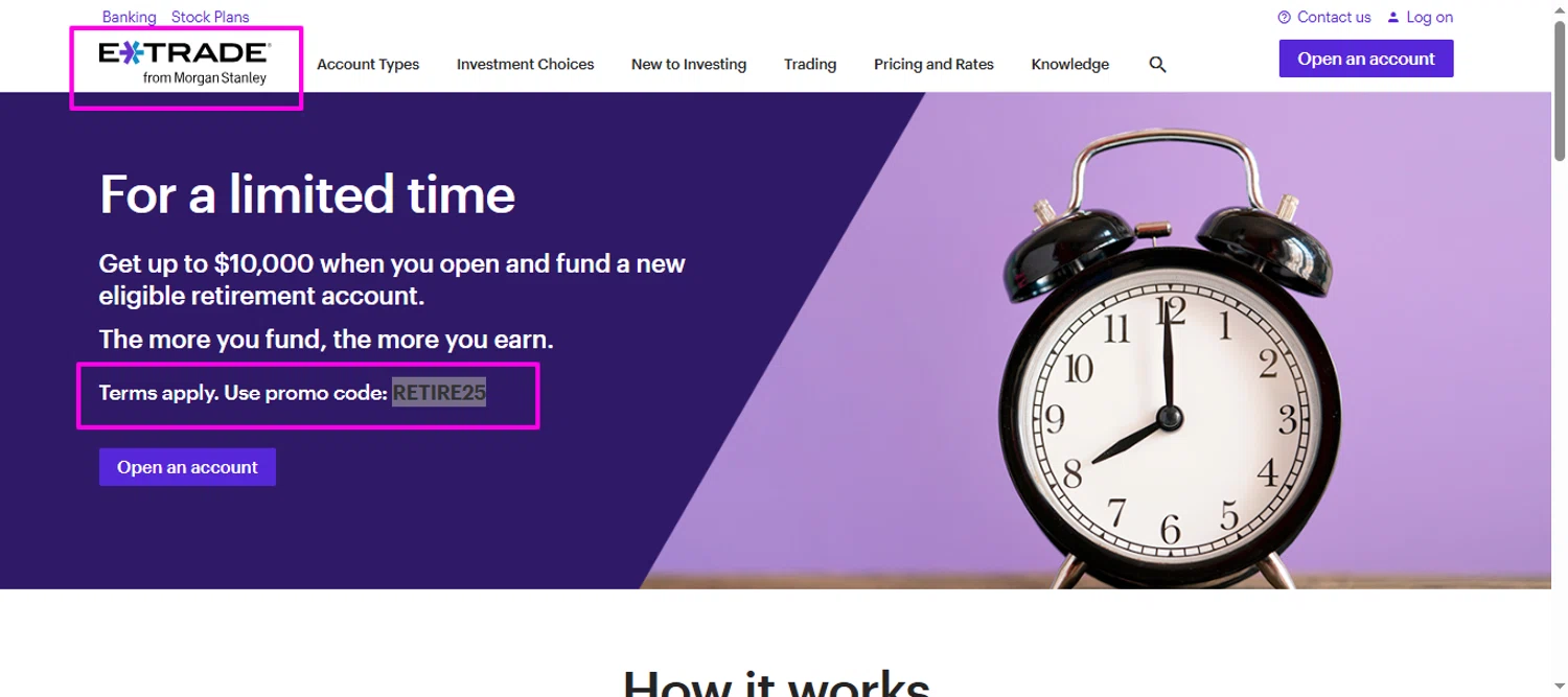 E*TRADE Promo Codes - $750 Off (4 Verified) Dec 2025