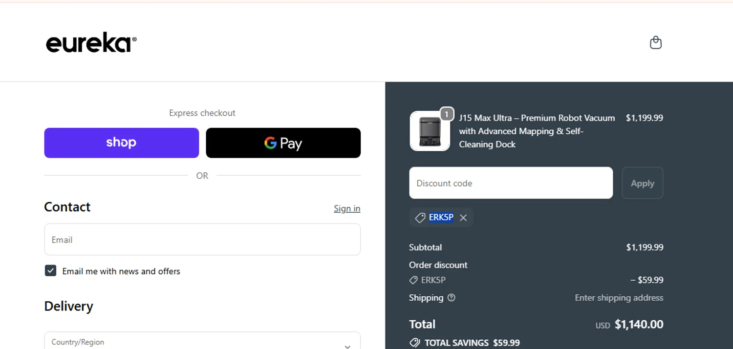 Eureka Promo Codes - 10% Off (11 Verified) Dec 2025