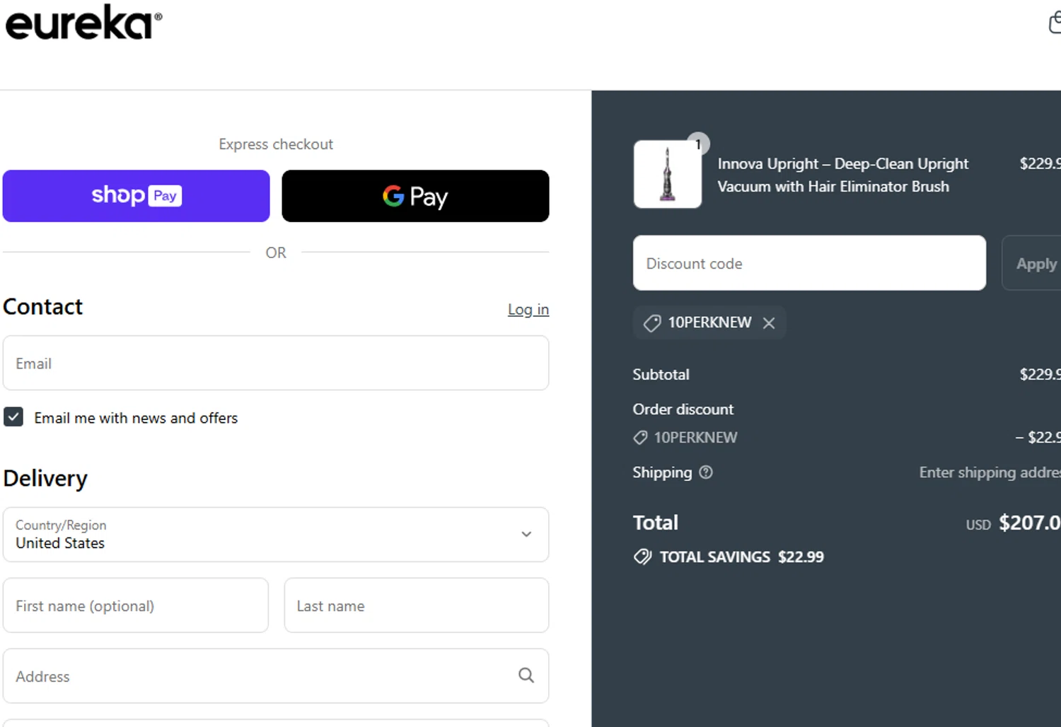 Eureka Promo Codes - 10% Off (11 Verified) Jan 2026