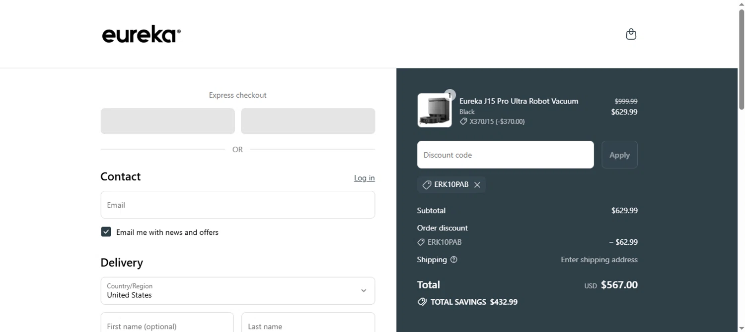 Eureka Promo Codes - 10% Off (11 Verified) Jan 2026
