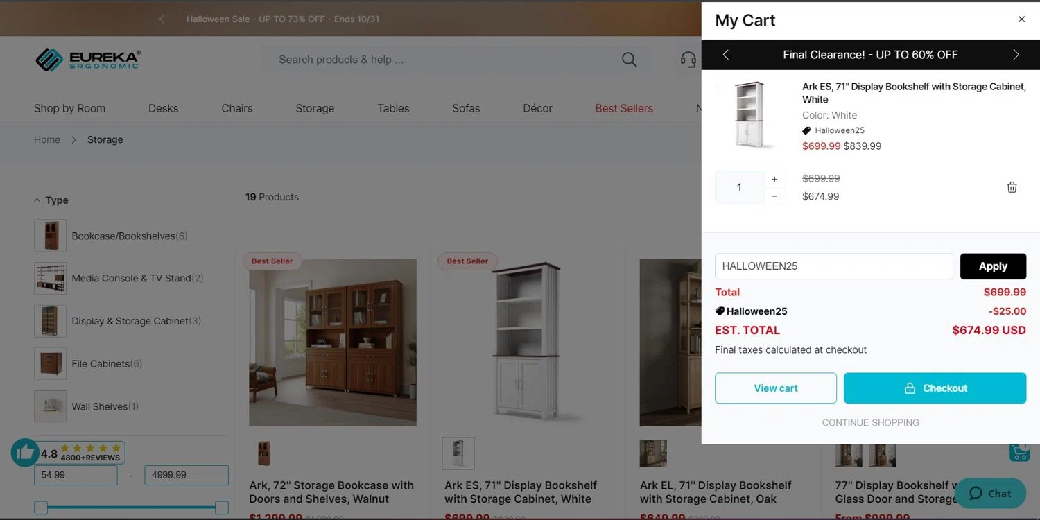 Eureka Ergonomic Coupon Codes - 5% Off | October 2024