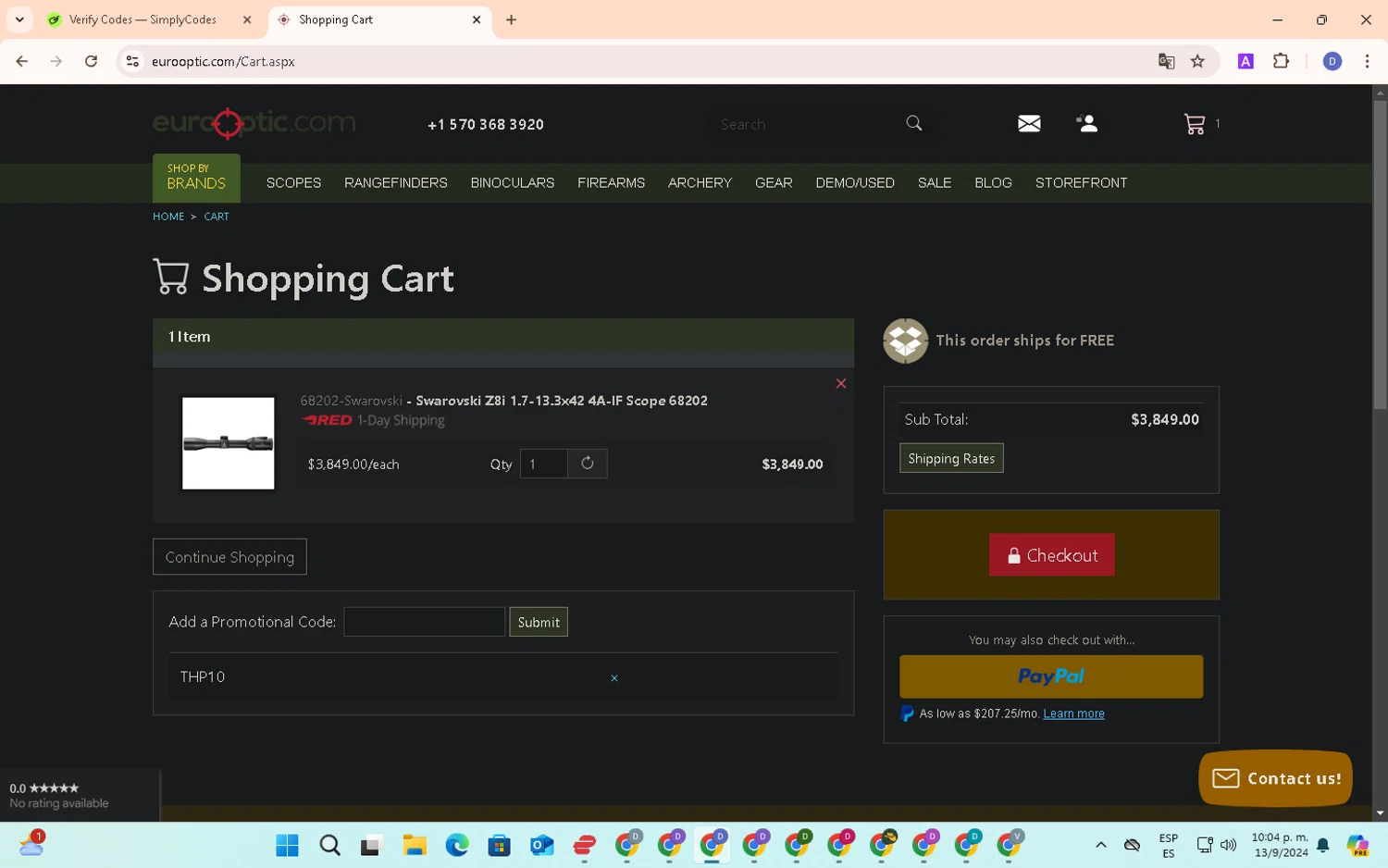 EuroOptic.com Promo Codes - 15% Off | October 2024