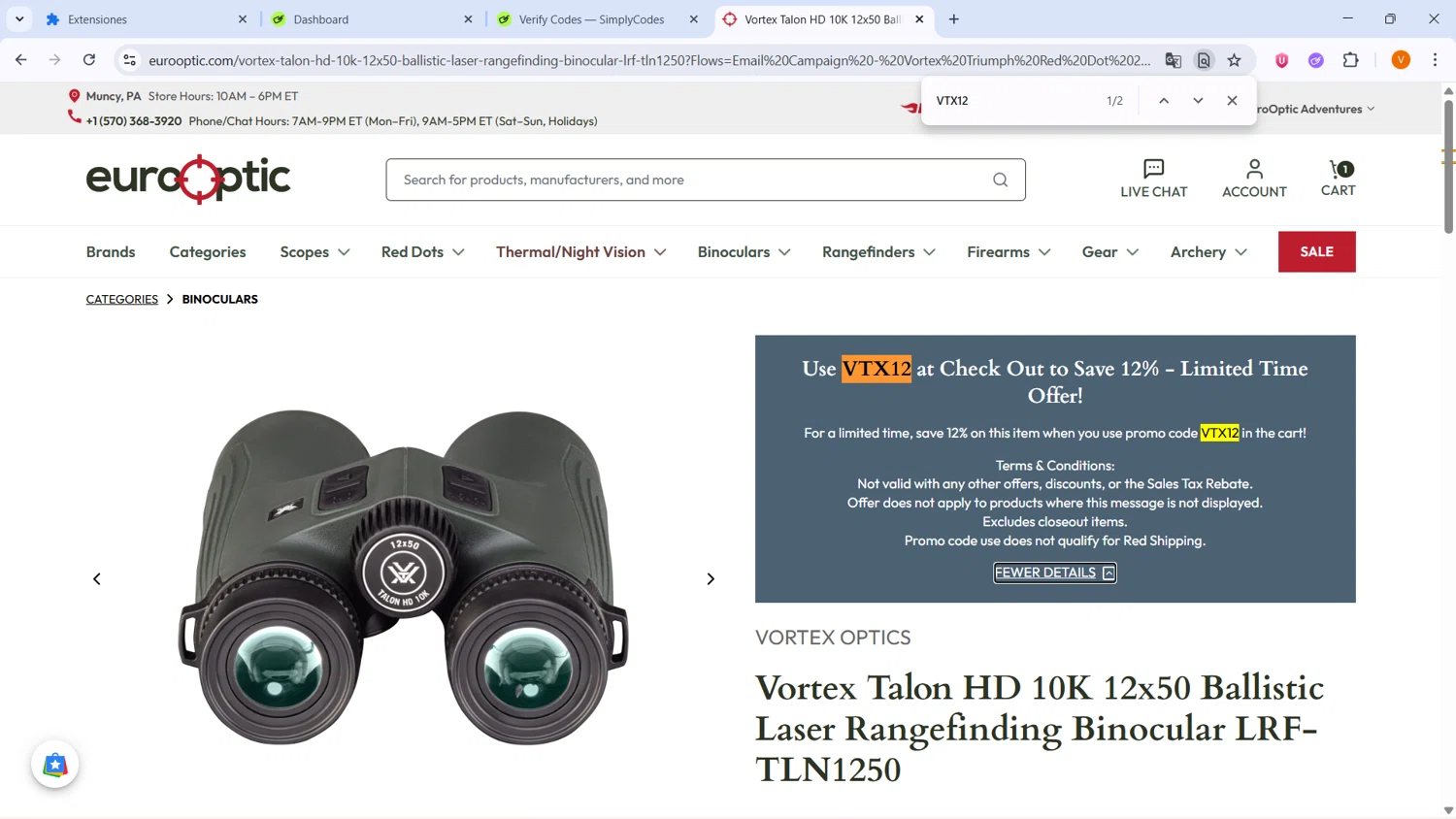 EuroOptic.com Promo Codes - $20 Off (+1 Codes) May 2026