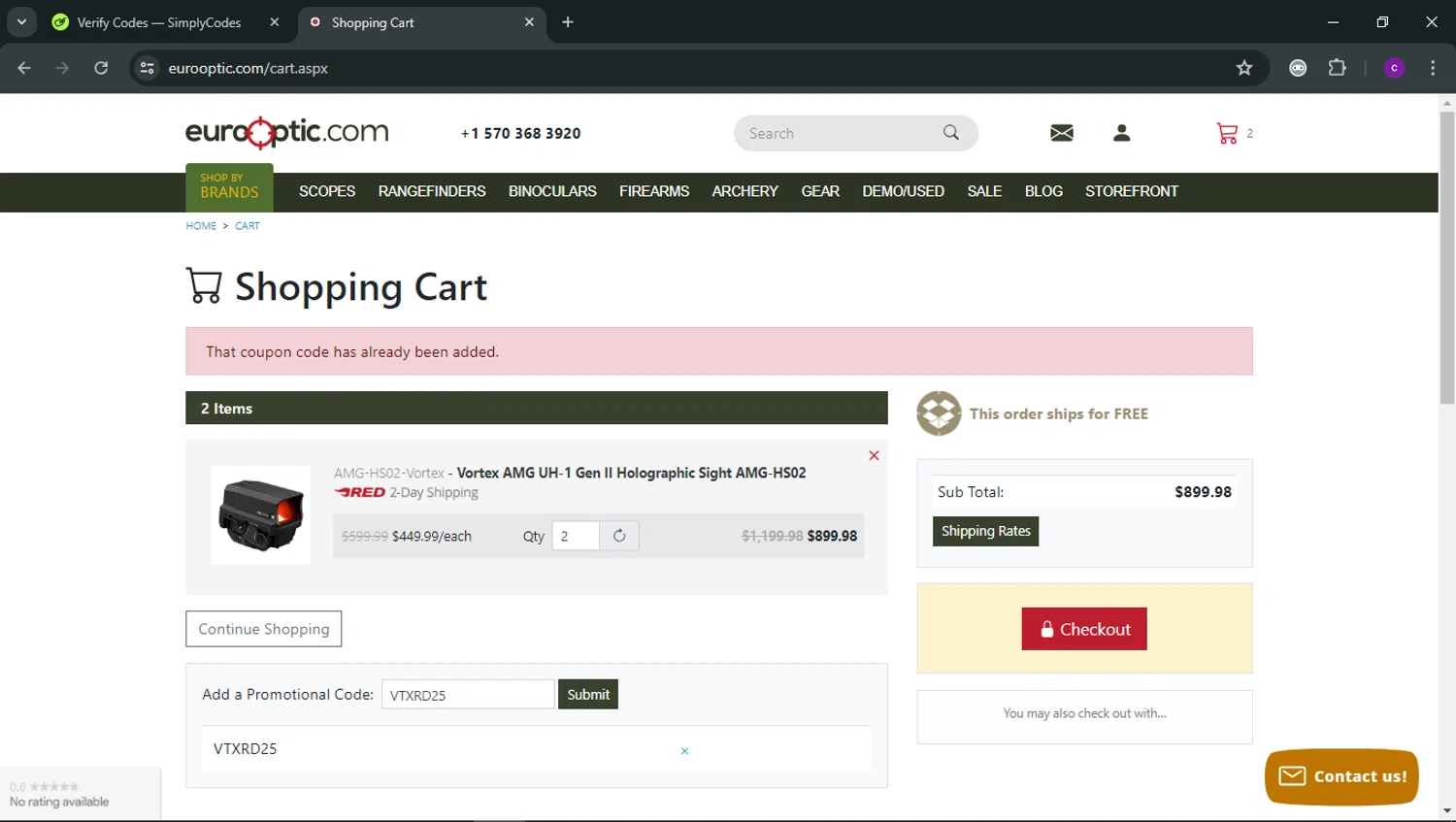 EuroOptic.com Promo Codes - 15% Off Coupons in August 2024 | SimplyCodes