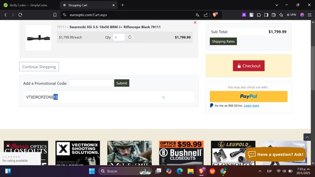 EuroOptic.com Promo Codes (9 Verified) - 15% Off Jan 2025