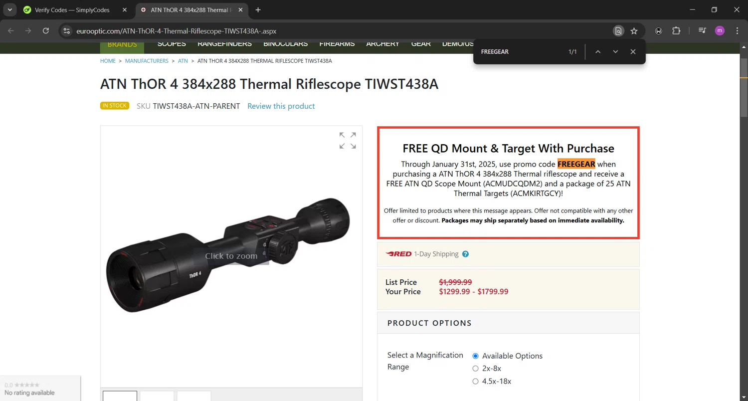 EuroOptic.com Promo Codes - 15% Off | January 2025