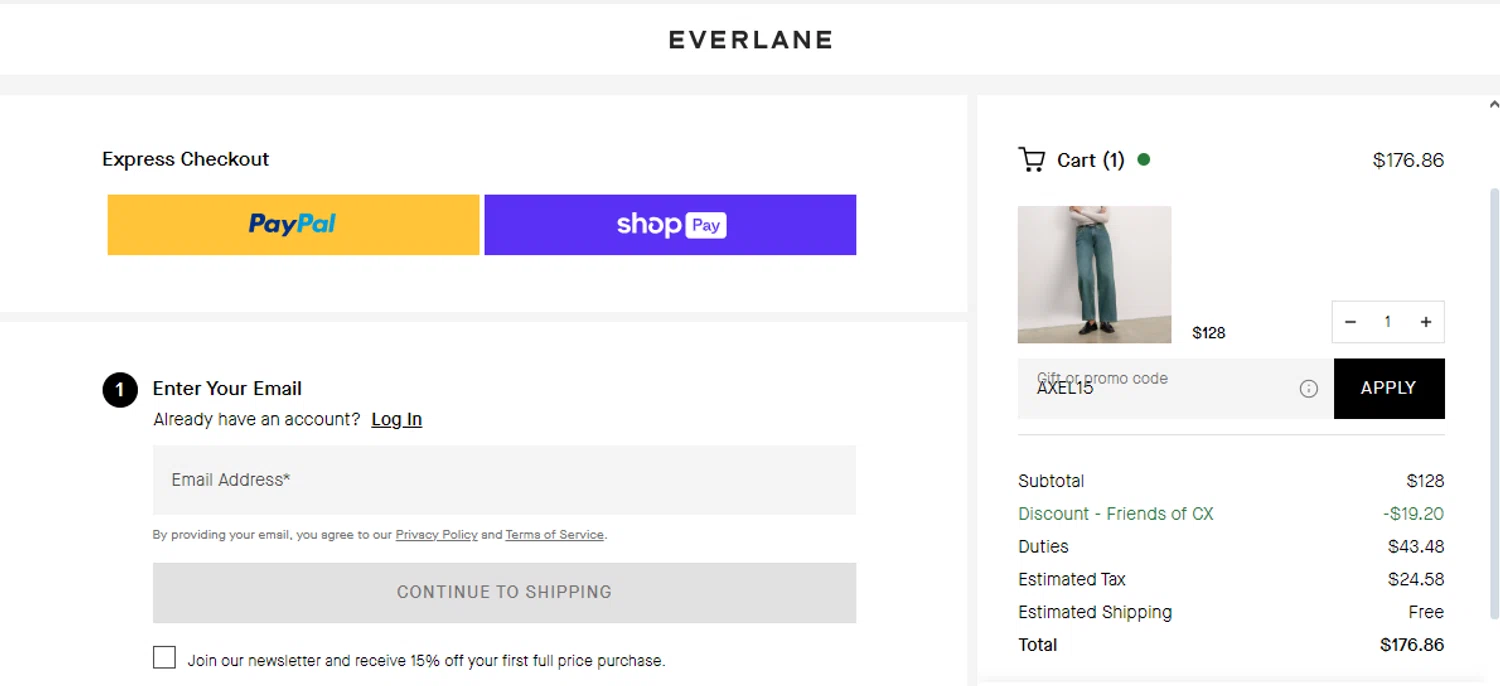Everlane Promo Codes - 15% Off | October 2024