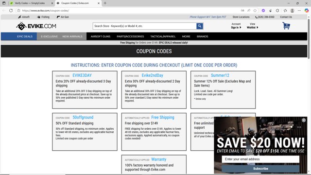 Evike Discount Codes - $20 Off (4 Verified) Jul 2025