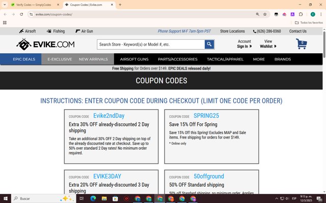 Evike Promo Codes (3 Verified) - $20 Off Sitewide Apr 2025