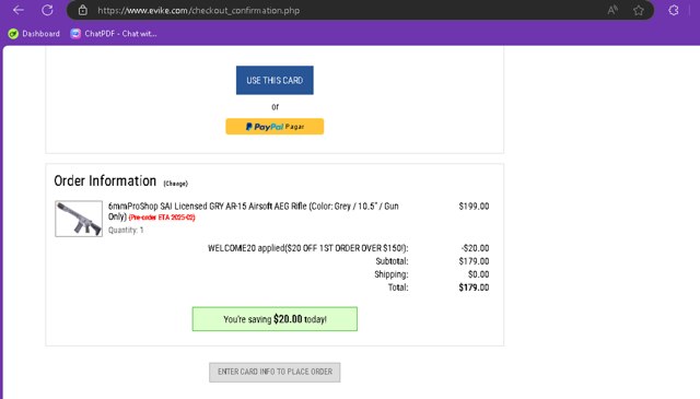 Evike Coupons & Black Friday 2024 Deals - $20 Off