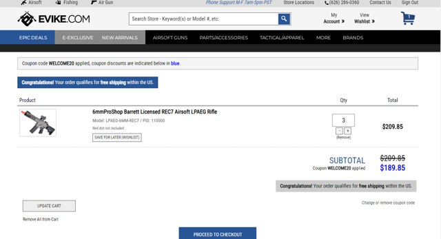Evike Discount Codes - $20 Off (4 Verified) Aug 2025