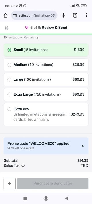Evite Promo Codes (2 Verified) - Free Gift Mar 2025